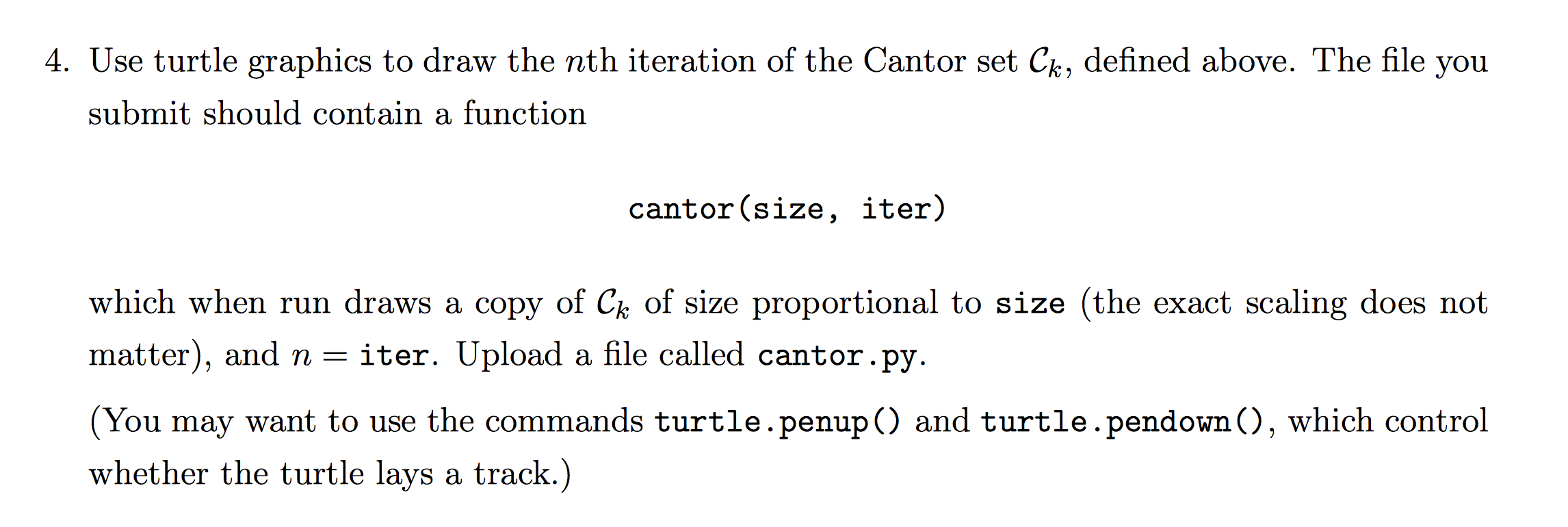 4 Use Turtle Graphics To Draw The Nth Iteration Of 6757