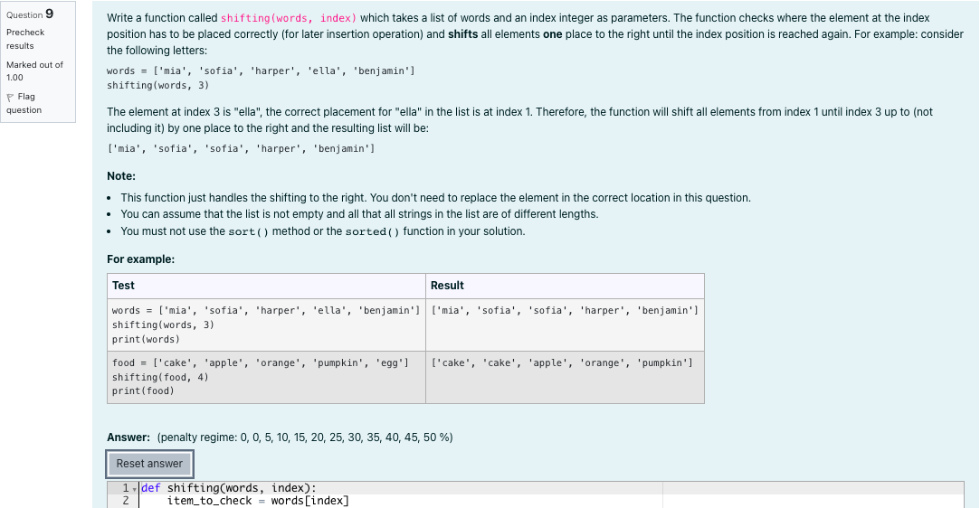Solved 3-part question. The result should pass all hidden | Chegg.com