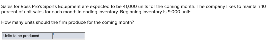 Solved Sales for Ross Pro's Sports Equipment are expected to | Chegg.com