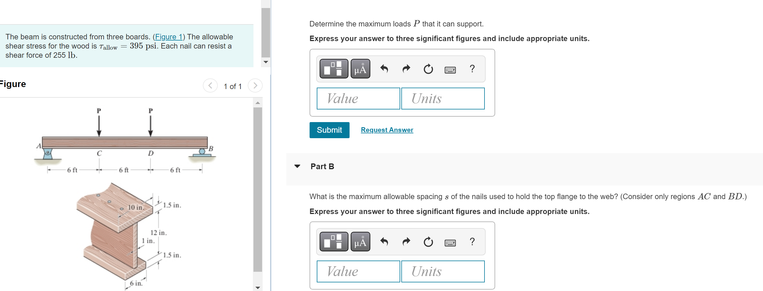 Solved Determine the maximum loads P that it can support. | Chegg.com