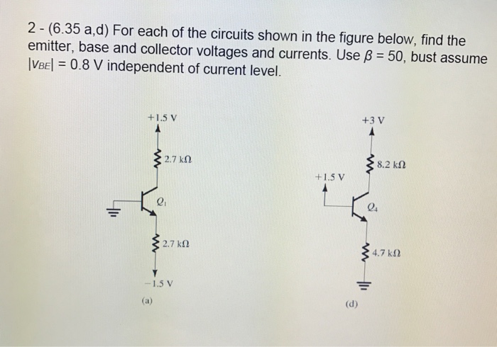 Solved For each of the circuits shown in the figure below, | Chegg.com