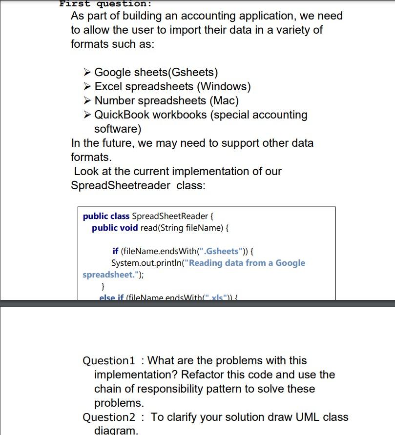 Solved First question: As part of building an accounting | Chegg.com