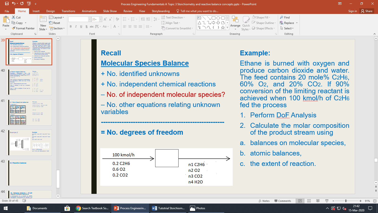 Solved 5.0 LO Process Engineering Fundamentals A Topic 3 | Chegg.com