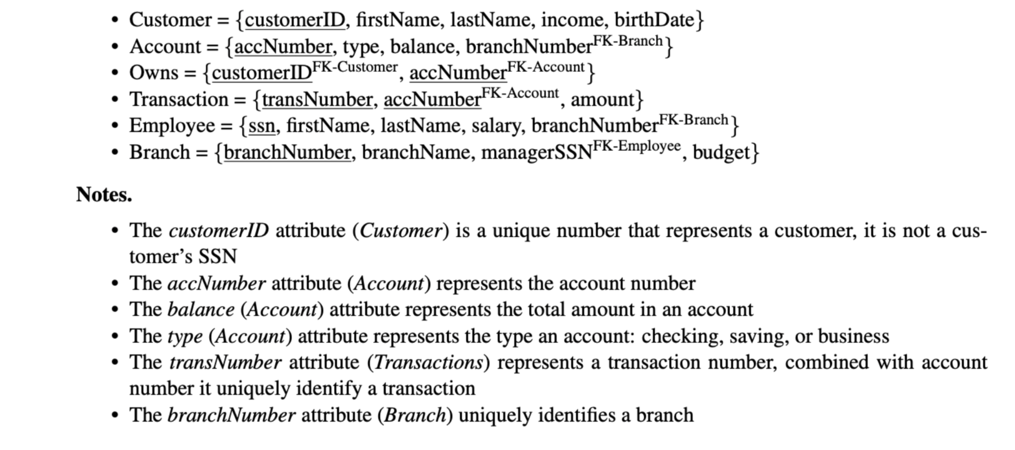 Solved • Customer = {customerID, firstName, lastName, | Chegg.com
