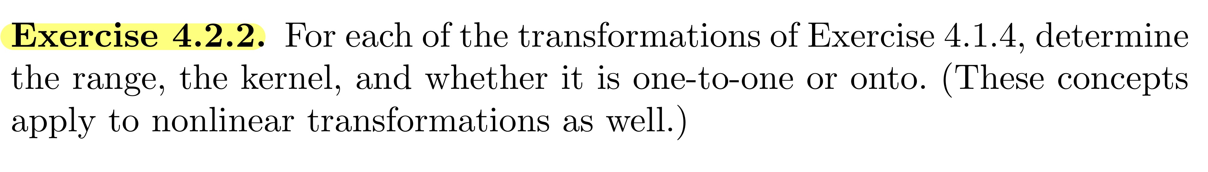 Solved Exercise 4.2.2. For each of the transformations of | Chegg.com