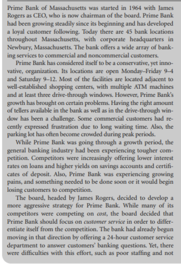 Solved Prime Bank of Massachusetts was started in 1964 with | Chegg.com