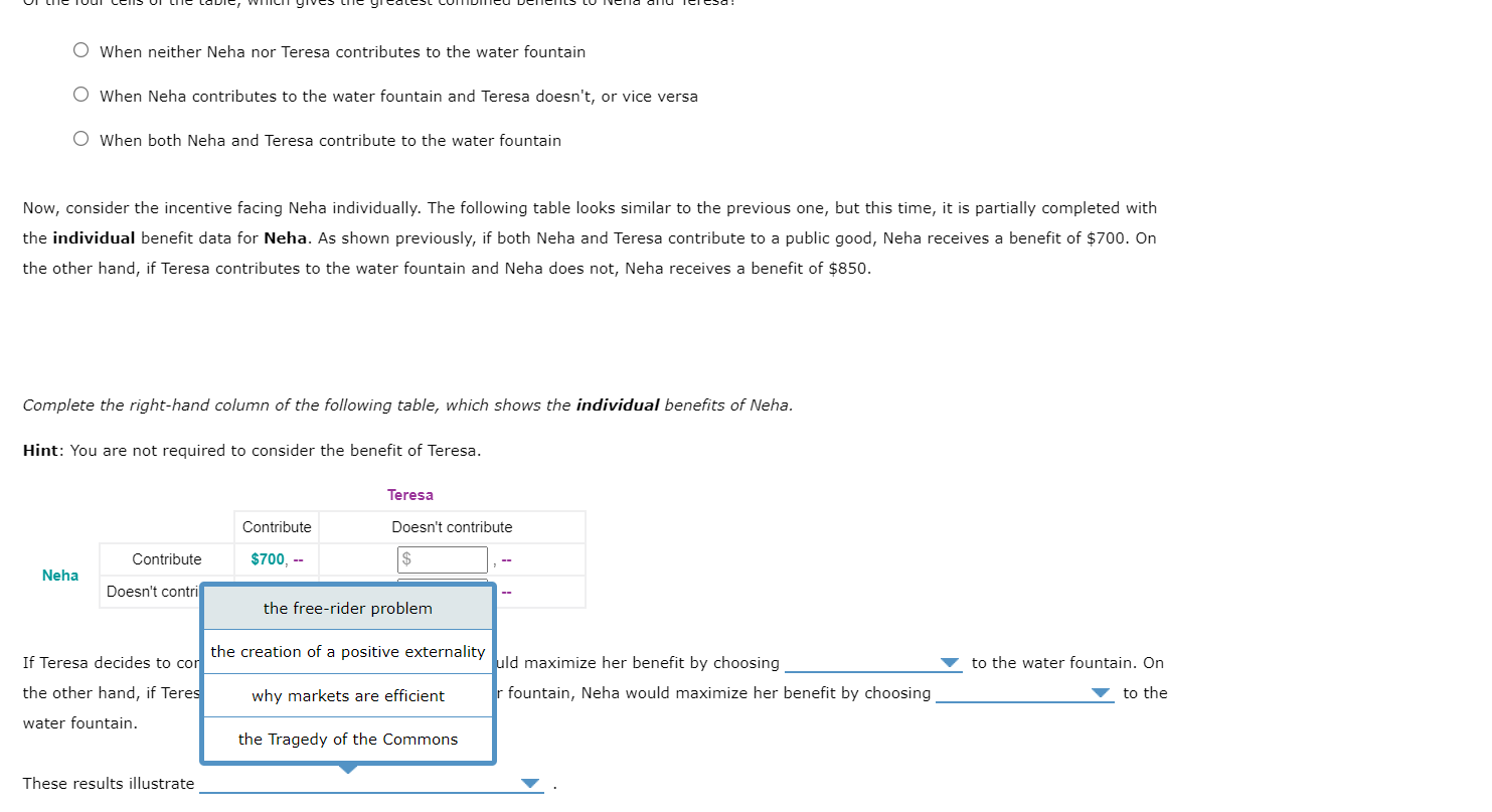 Complete the right-hand column of the following | Chegg.com