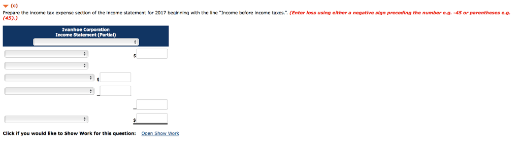 Solved Exercise 19-3 (Part Level Submission) Ivanhoe | Chegg.com