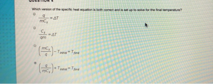 Specific Heat Equation Solver - Tessshebaylo