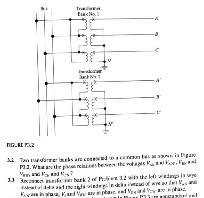 Solved 3.2 Two transformer banks are connected to a common | Chegg.com