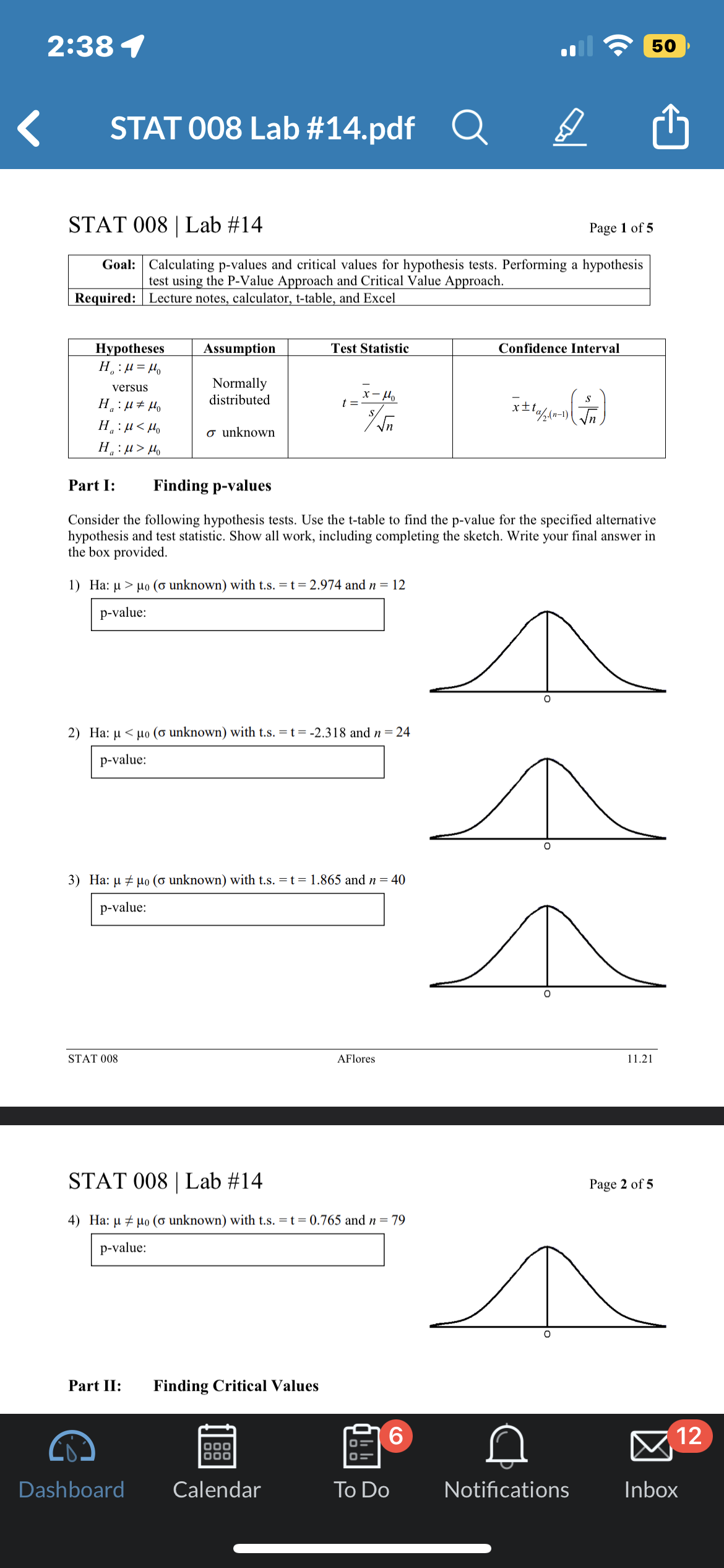 Solved \begin{tabular}{|r|l|} \hline Goal: & Calculating | Chegg.com
