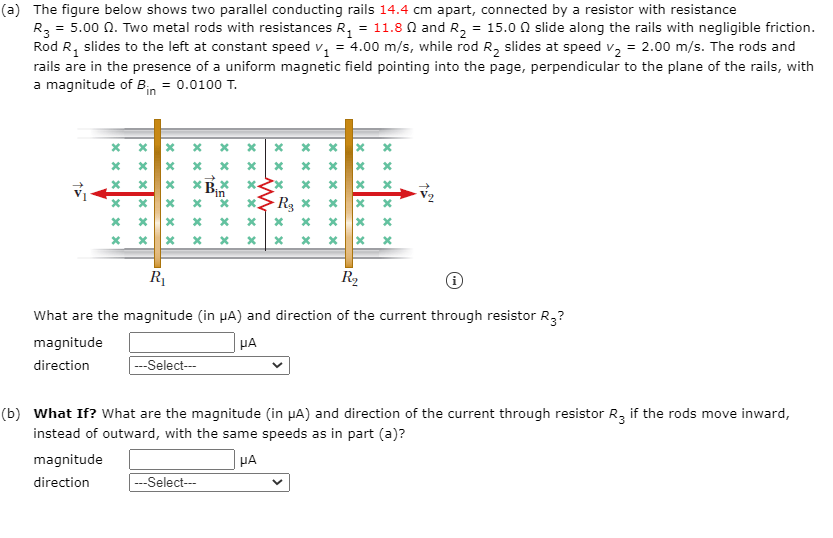 Solved (a) The figure below shows two parallel conducting | Chegg.com