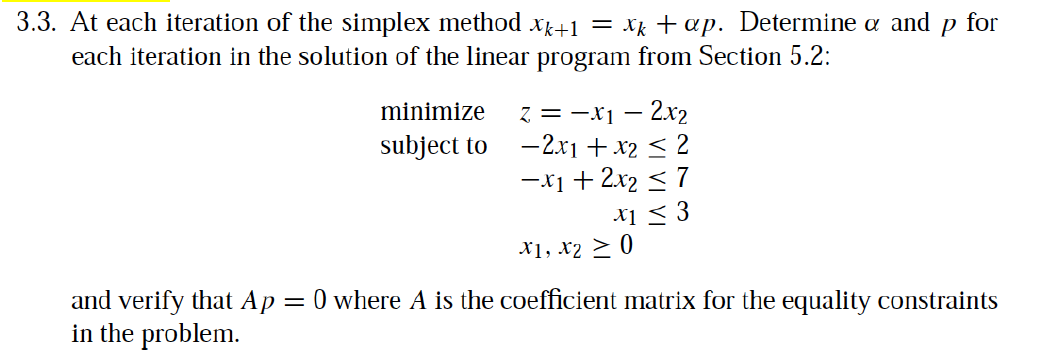 Solved 3. At each iteration of the simplex method | Chegg.com