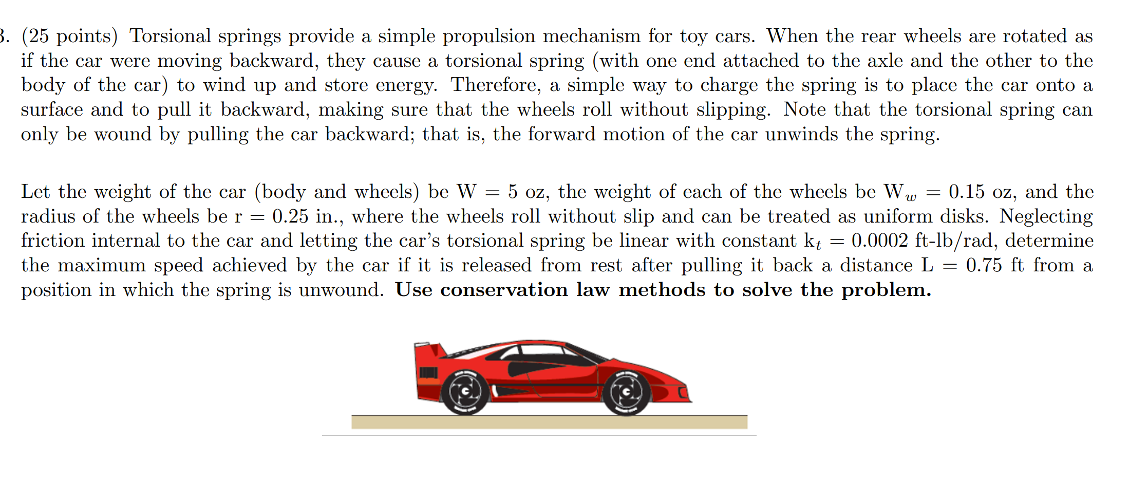 Solved 3. (25 points) Torsional springs provide a simple | Chegg.com
