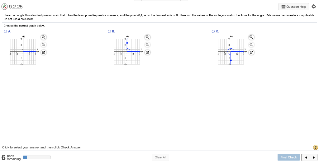 Solved Sketch an angle thetaθ Sketch an angle 0 in standard | Chegg.com