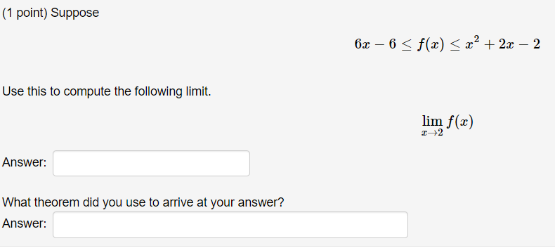 Solved (1 point) Use interval notation to indicate where | Chegg.com