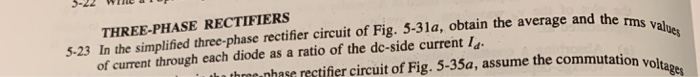 Solved 5-5 Consider the basic commutation circuit of Fig. | Chegg.com