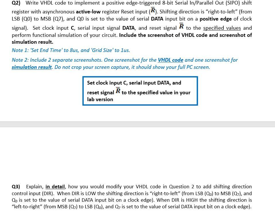 Q2 Write Vhdl Code To Implement A Positive 4212