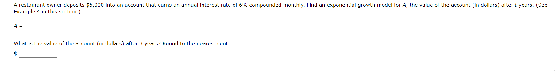 Solved Example 4 in this section.) A= What is the value of | Chegg.com
