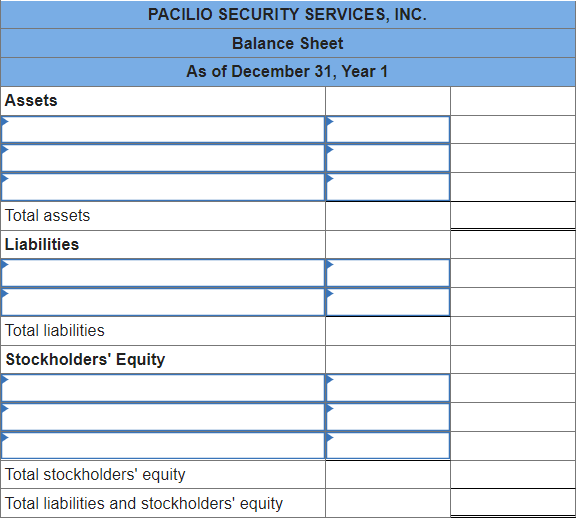 Solved The following information is available for Pacilio | Chegg.com