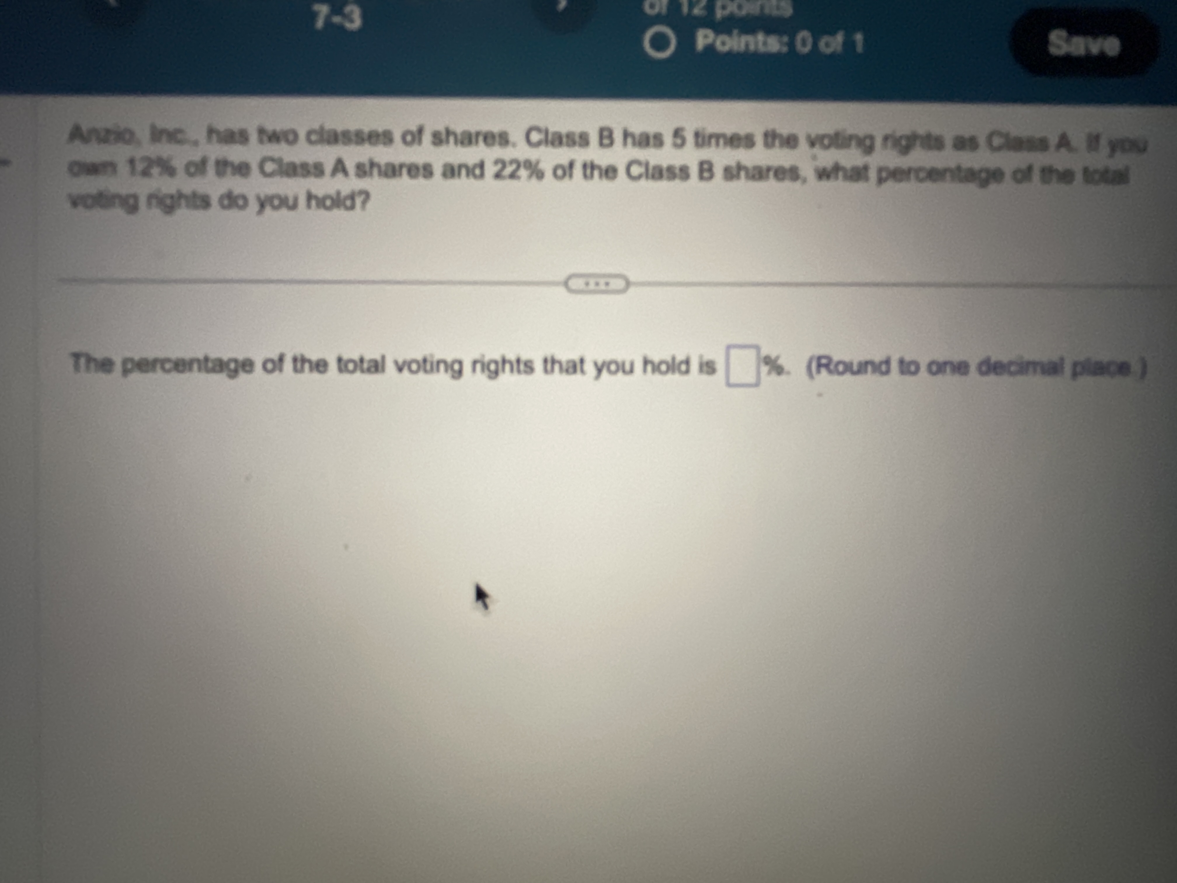Solved Awaio, lnc, has two classes of shares. Class B has 5 | Chegg.com