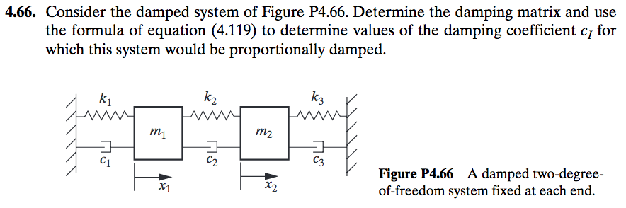 Solved ion (4.118) if the damping ma- trix C can be written | Chegg.com