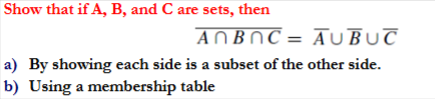 Solved Show that if A, ﻿B, ﻿and C are sets, | Chegg.com
