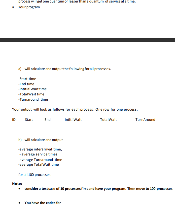 Solved Project: Write a computer program to simulate Round | Chegg.com