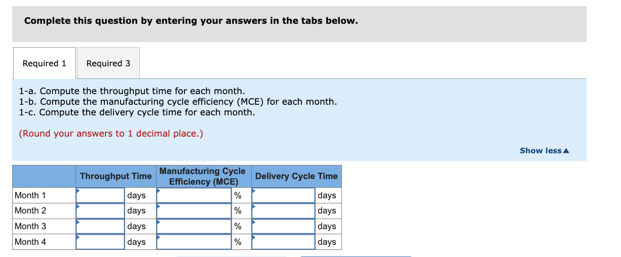 Solved Problem 10-19 (Algo) Internal Business Process | Chegg.com