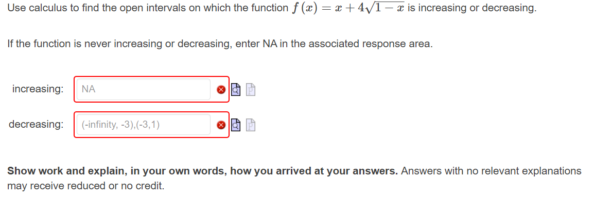 Solved Use calculus to find the open intervals on which the | Chegg.com
