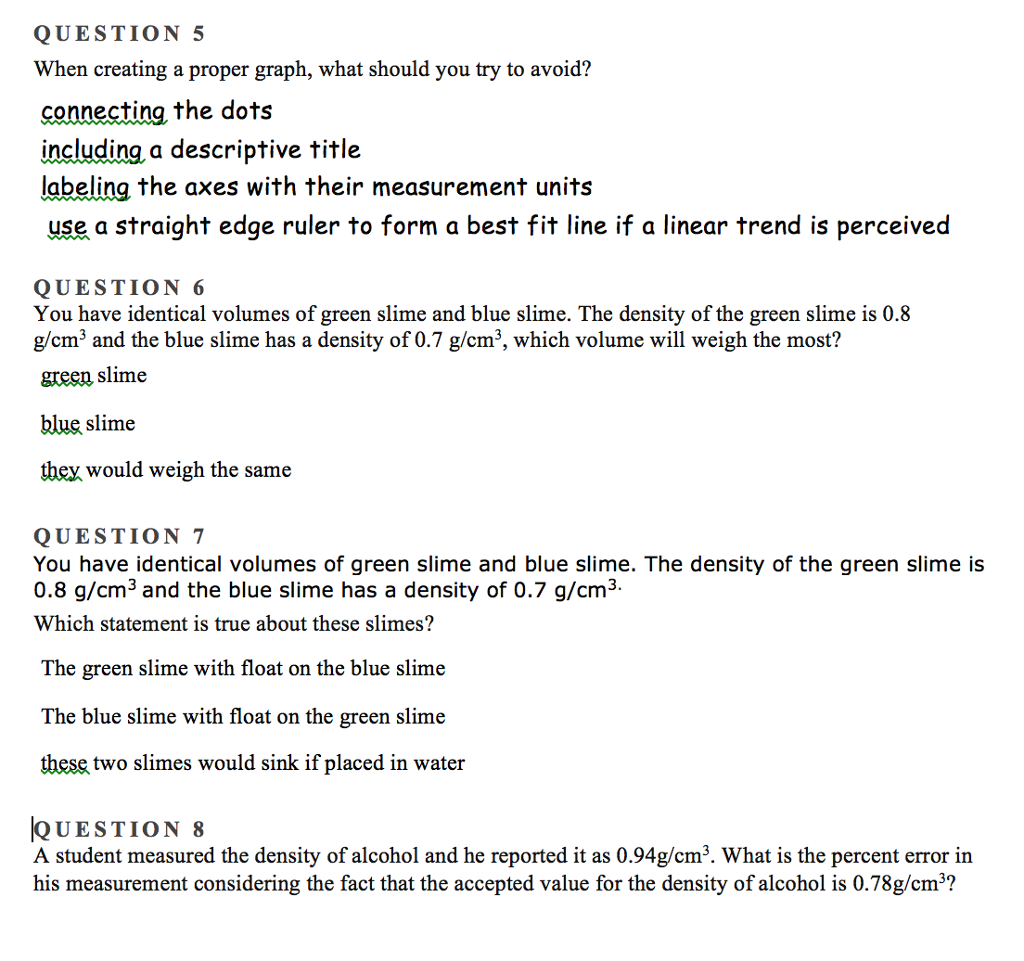 Solved QUESTION 5 When creating a proper graph, what should | Chegg.com