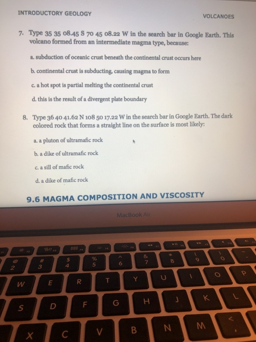 Solved c. intermediate magma is produced d.felsic magma is | Chegg.com