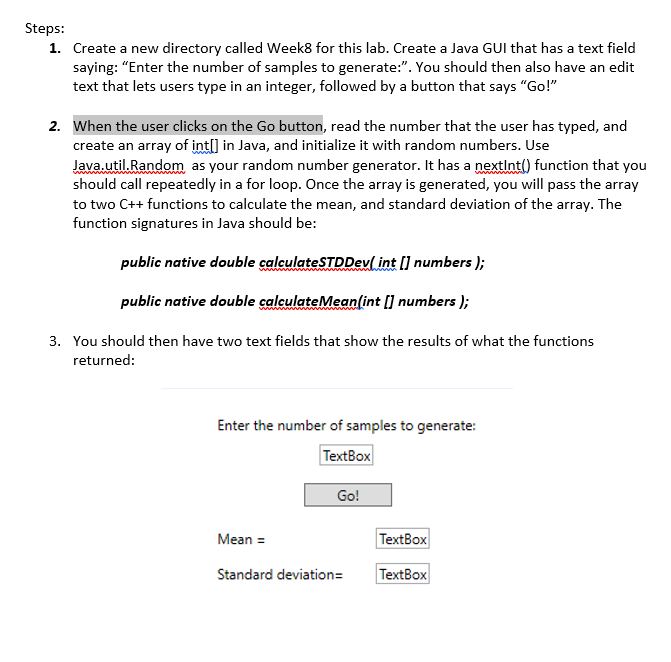 Solved Steps: 1. Create a new directory called Week8 for | Chegg.com