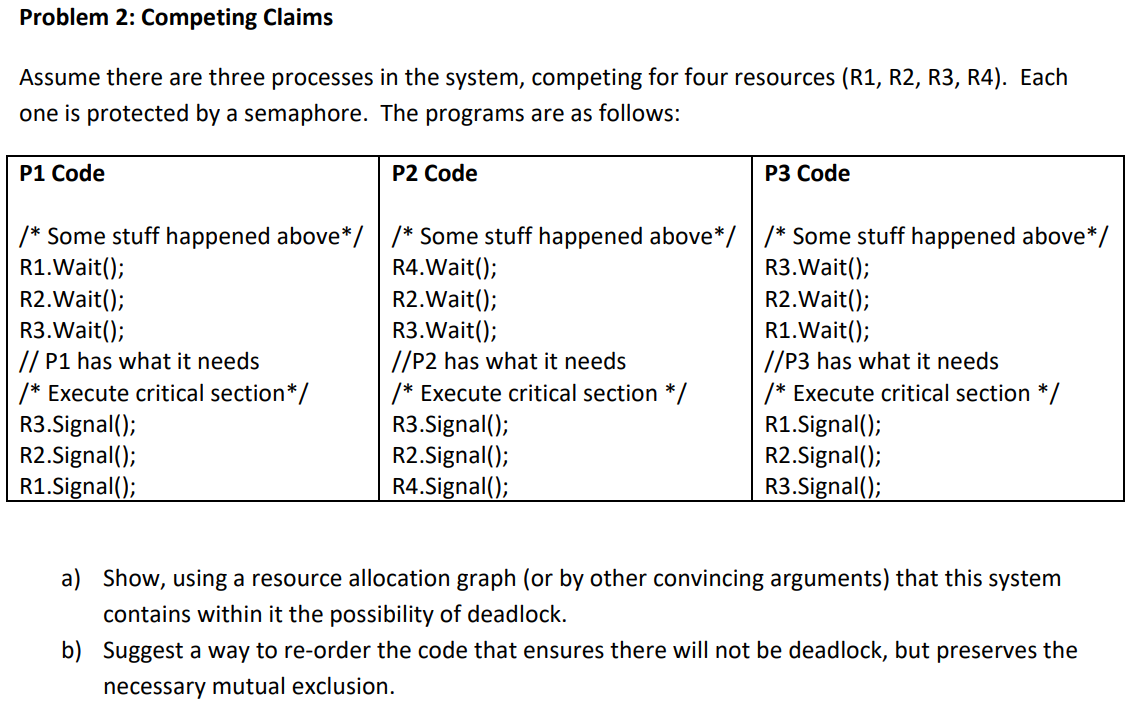 Solved Problem 2: Competing Claims Assume there are three | Chegg.com