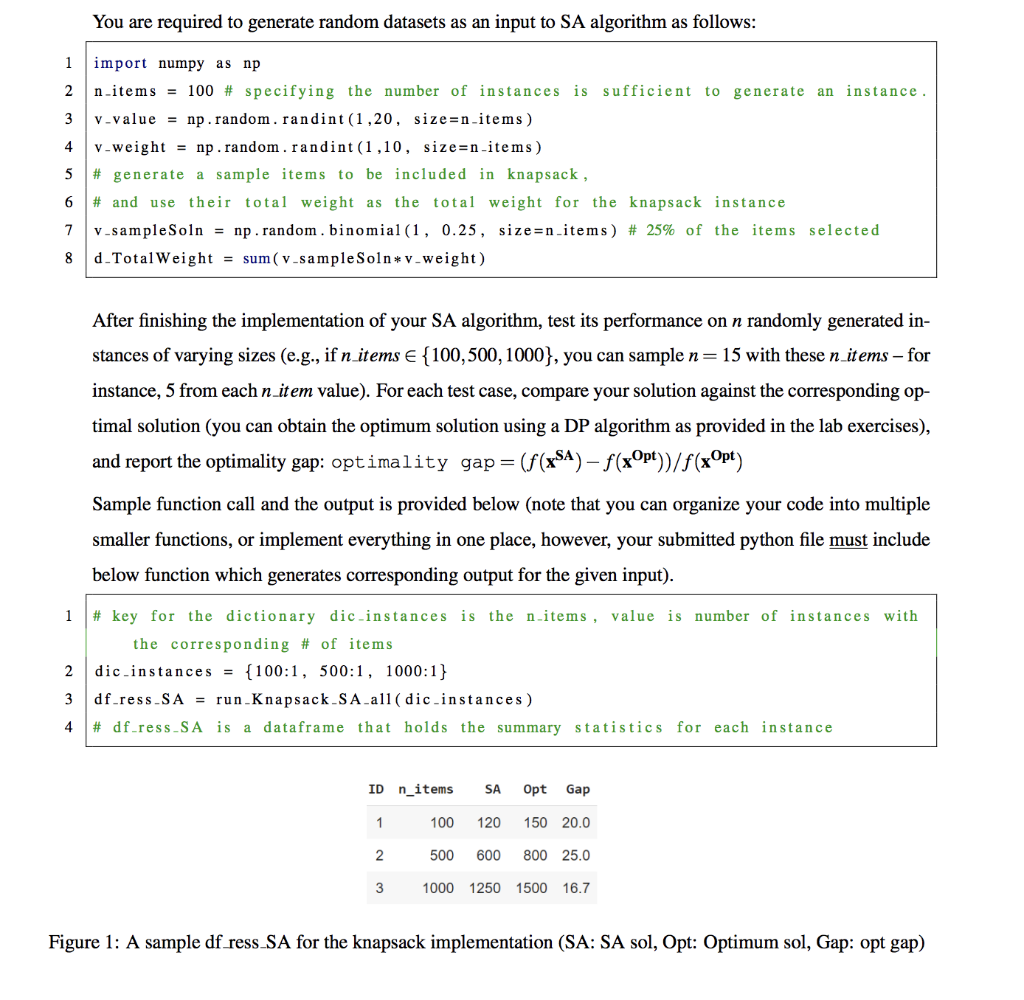 Solved 30 Pts Implementation Consider The Binary Knapsack 