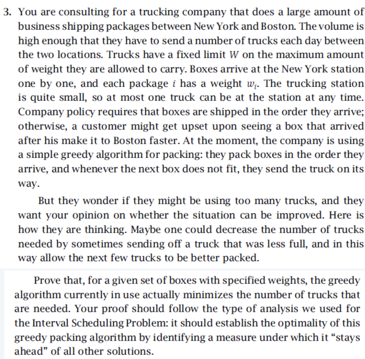 Solved Prove that, for a given set of boxes with specified | Chegg.com