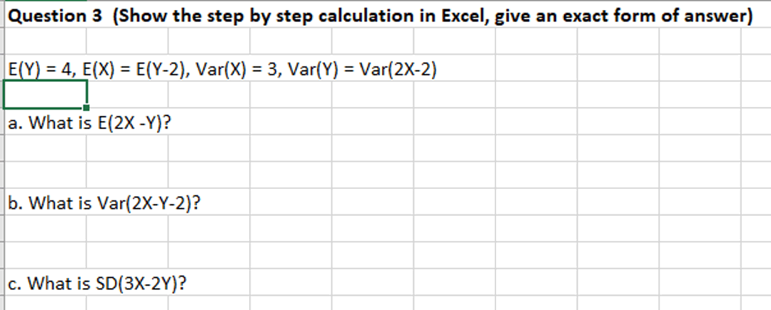 Solved Question 3 (Show the step by step calculation in | Chegg.com