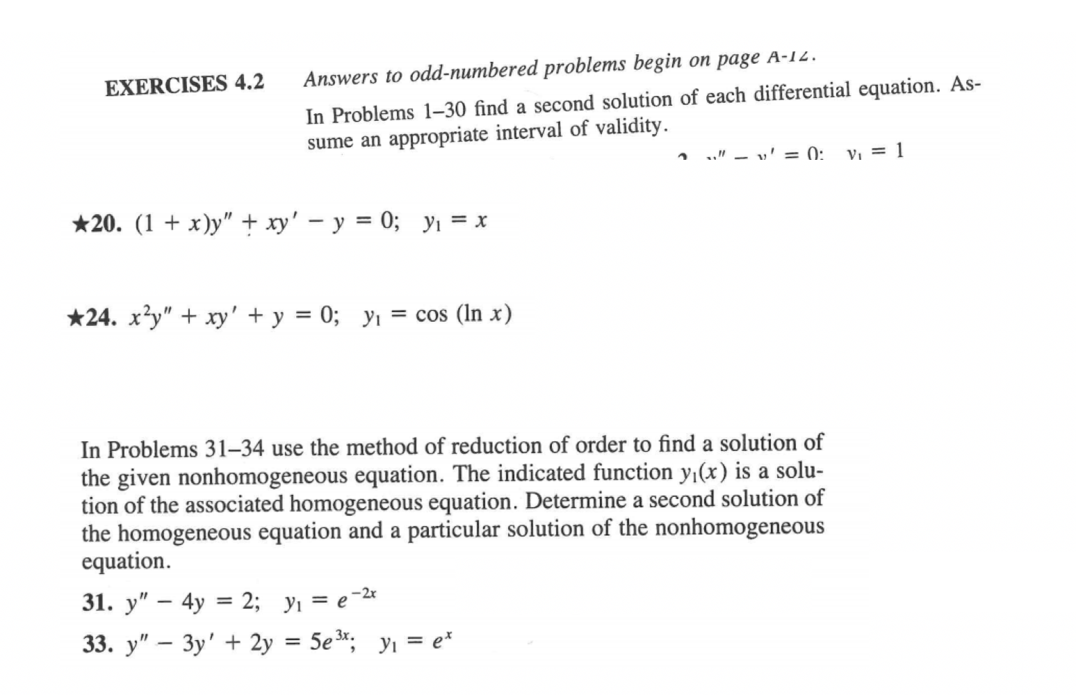Solved EXERCISES 4.2 Answers to odd-numbered problems begin | Chegg.com