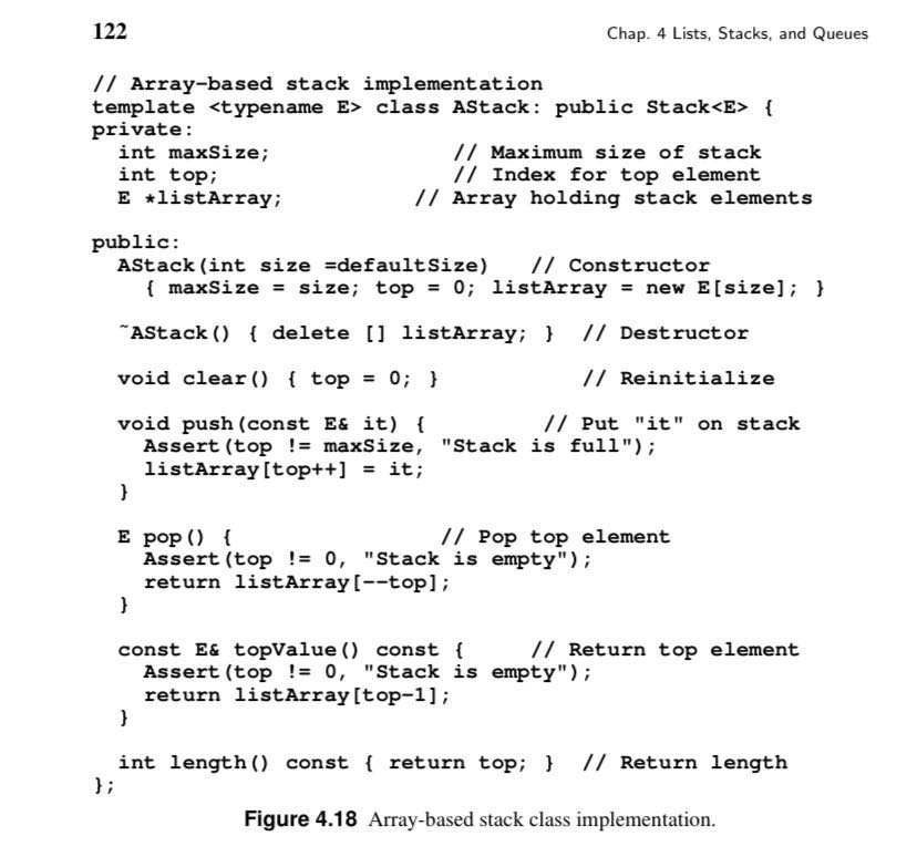 Modify theAStackclass from the textbook to support | Chegg.com