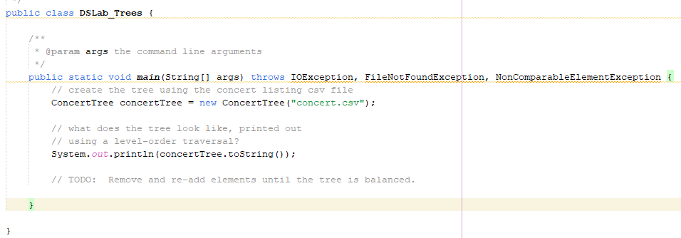 Part 2: Complete DSLabTrees Project1. The DSLabTrees | Chegg.com