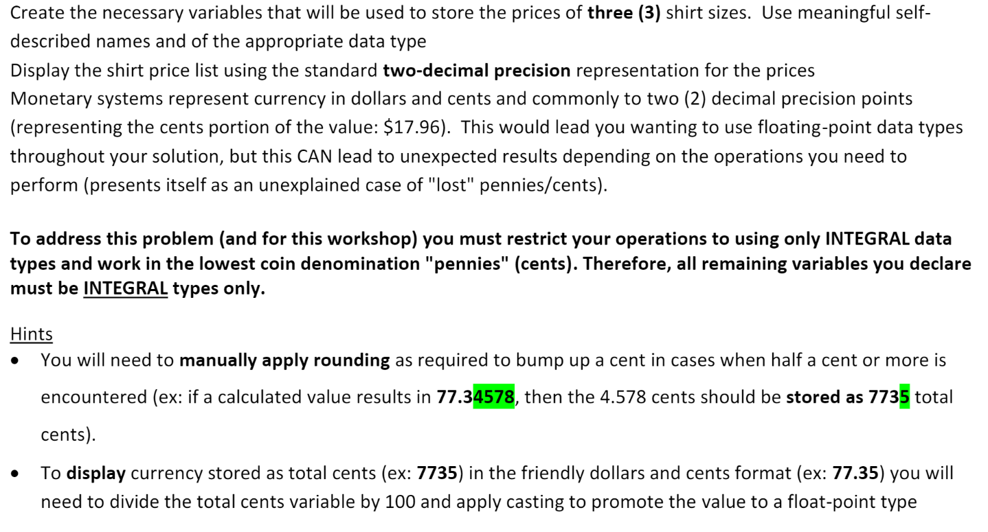 Solved Create the following program in C that will do | Chegg.com