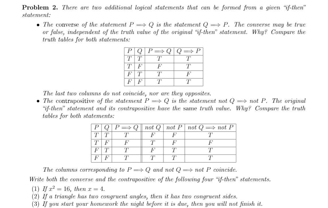 Solved Problem 2. There are two additional logical | Chegg.com