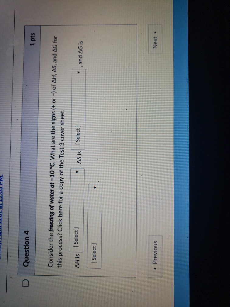 Solved Question 3 1 Pts Given The Following Reaction C S
