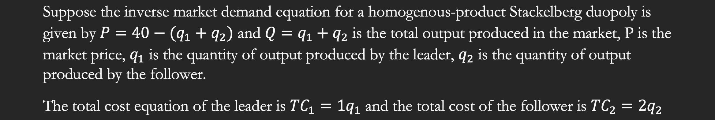 Solved Suppose the inverse market demand equation for a | Chegg.com