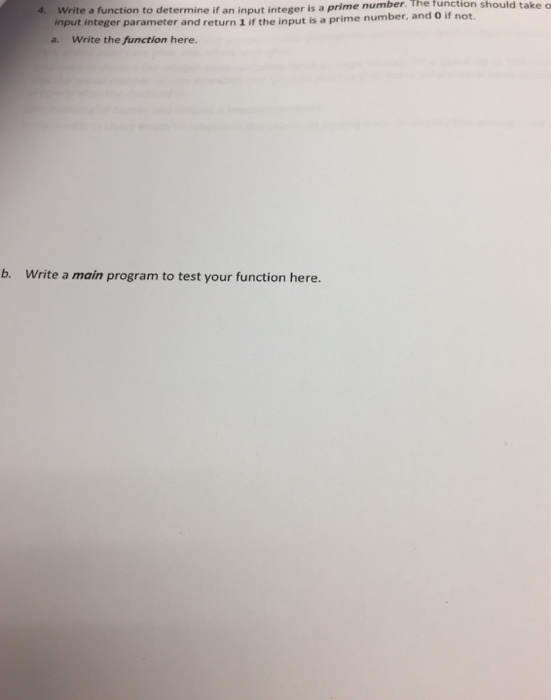 Solved Write A Function To Determine If An Input Integer Is 4680