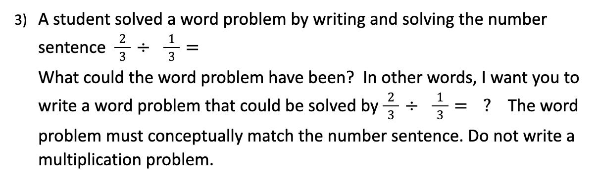Solved A student solved a word problem by writing and | Chegg.com