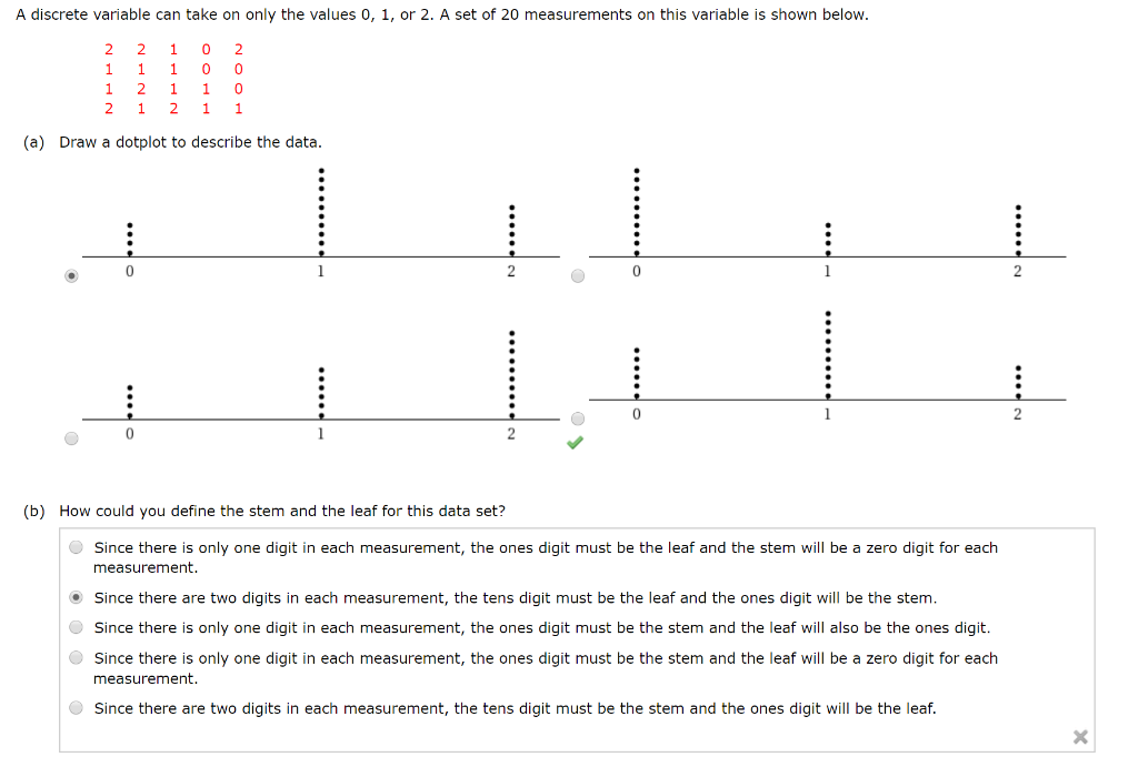 Solved A Discrete Variable Can Take On Only The Values 0 1 4231