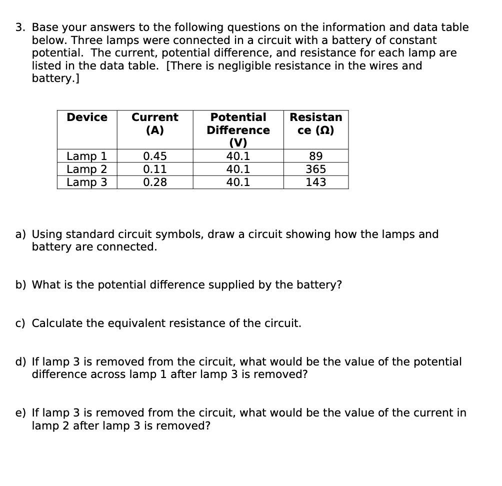 Solved 3. Base your answers to the following questions on | Chegg.com