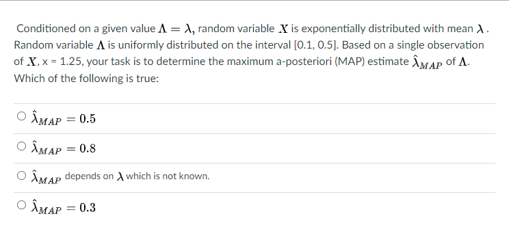 Solved Conditioned on a given value A = 1, random variable X | Chegg.com