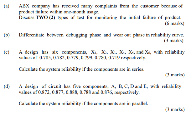 Solved (a) ABX company has received many complaints from the | Chegg.com